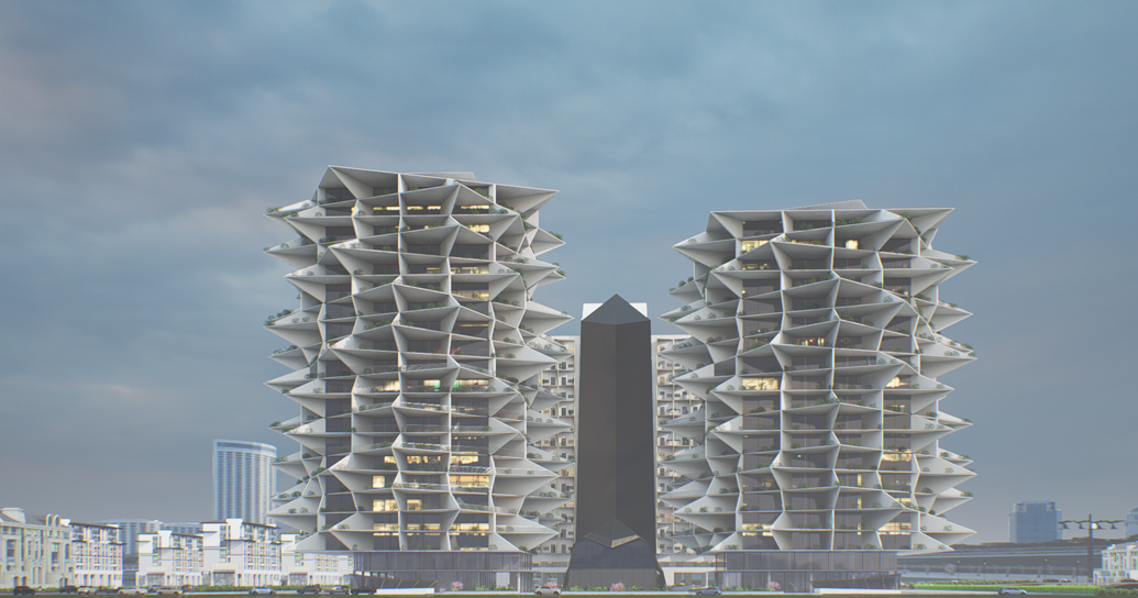 D5校园挑战赛|高层建筑设计 - 作品画廊 - D5渲染器官方社区