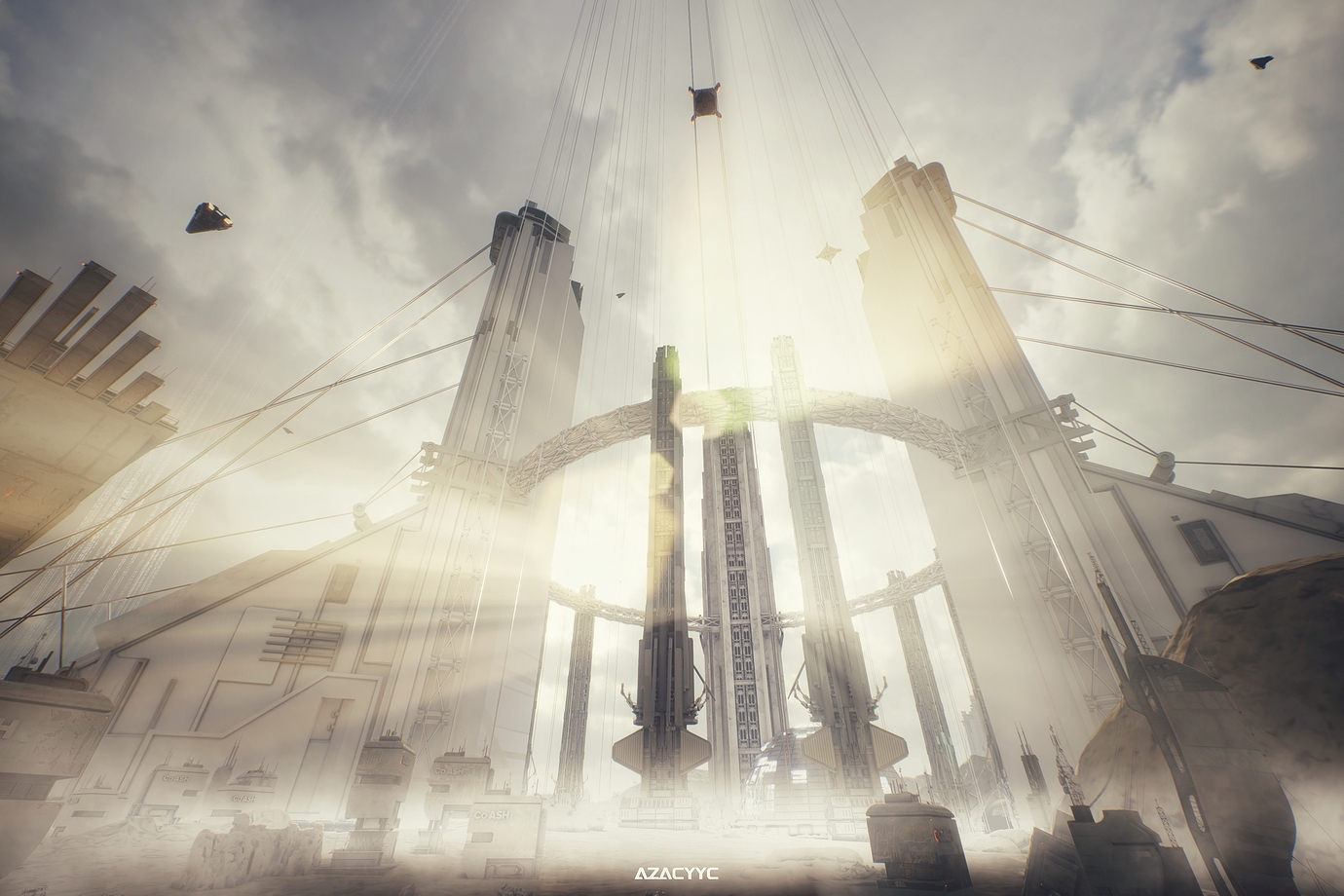 「场景列车」Vol.240丨SKYLOOP-天环系列 沙漠概念场景@LINK - 场景列车 - D5渲染器官方社区