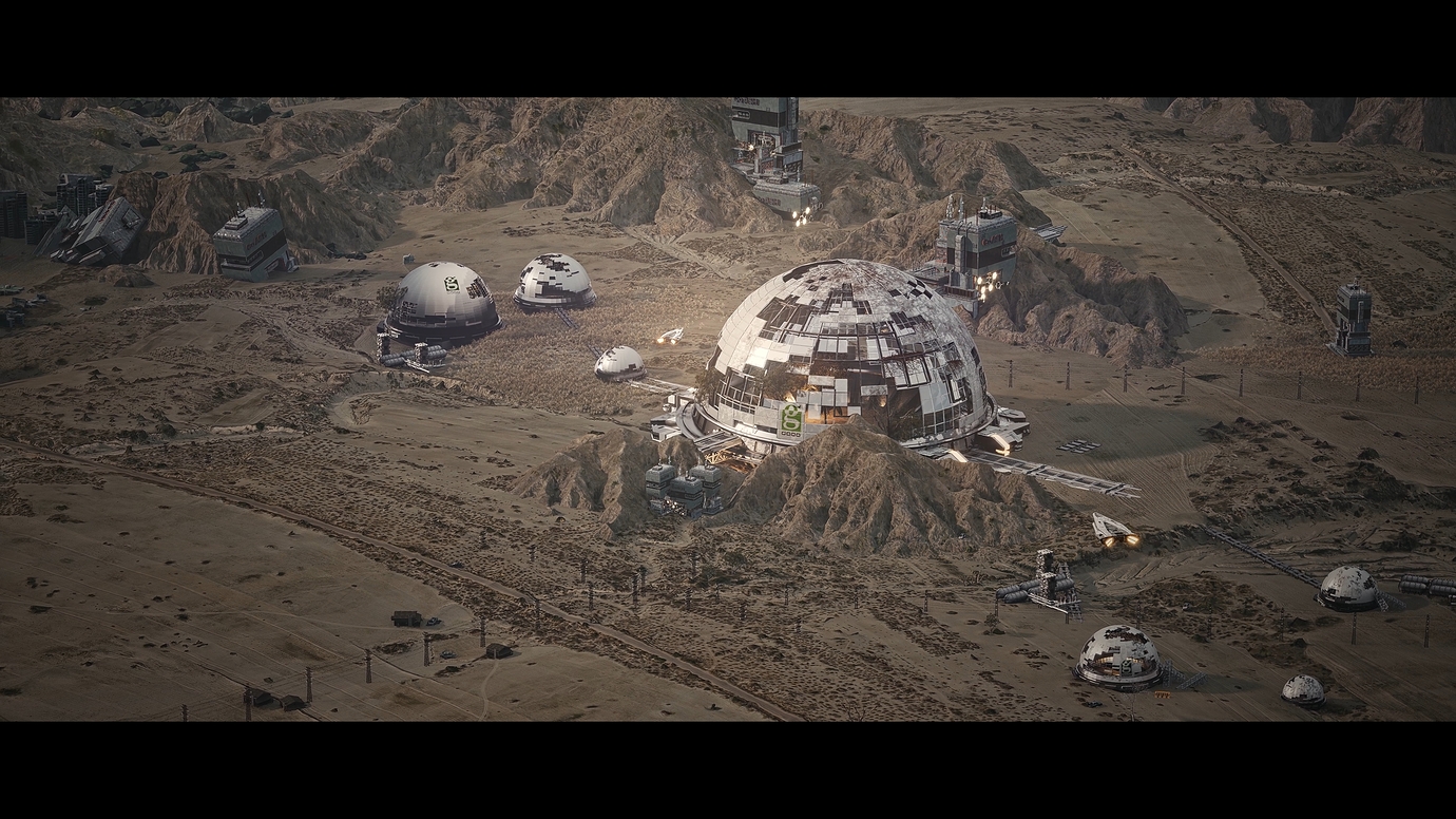 「场景列车」Vol.240丨SKYLOOP-天环系列 沙漠概念场景@LINK - 场景列车 - D5渲染器官方社区