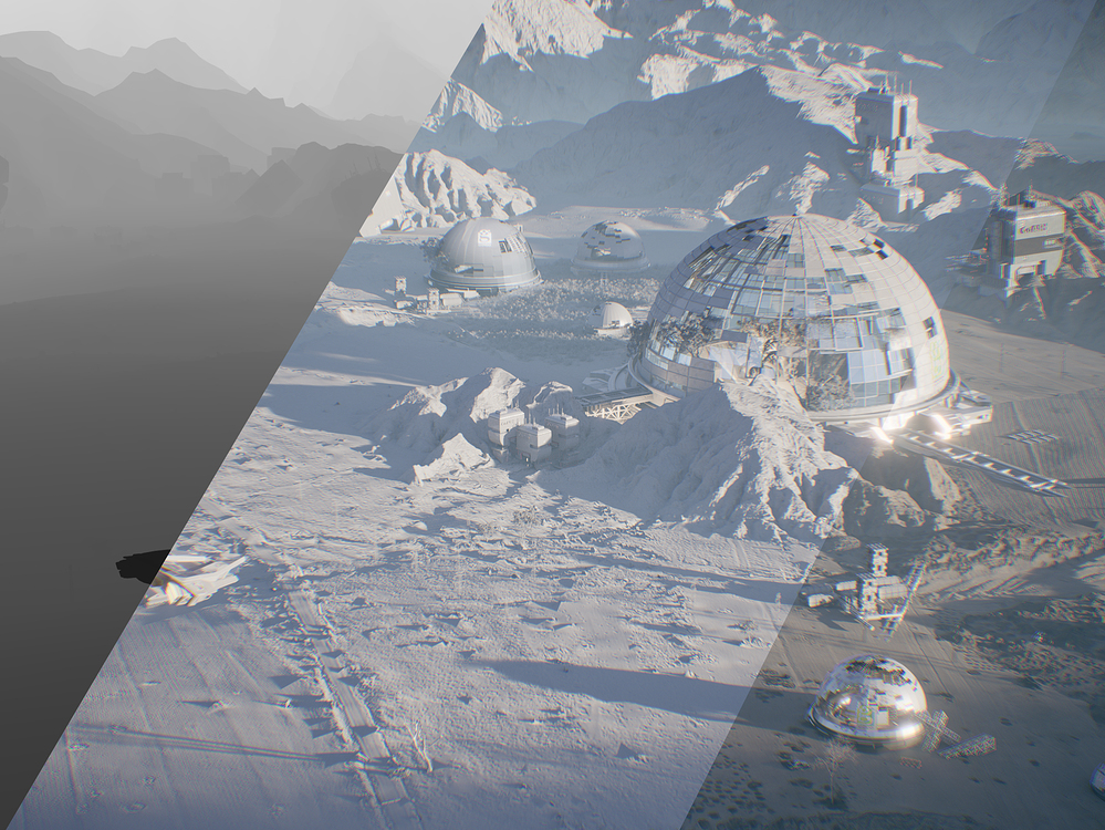 「场景列车」Vol.240丨SKYLOOP-天环系列 沙漠概念场景@LINK - 场景列车 - D5渲染器官方社区