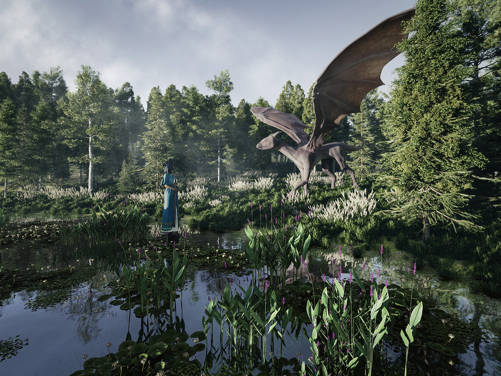 清晨的龙 su+D5+PS - 作品画廊 - D5渲染器官方社区