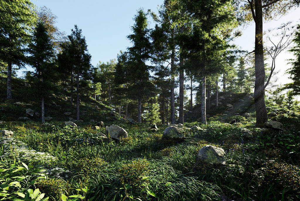 「场景列车」Vol.226丨原始森林@初级人矿石 - 场景列车 - D5渲染器官方社区