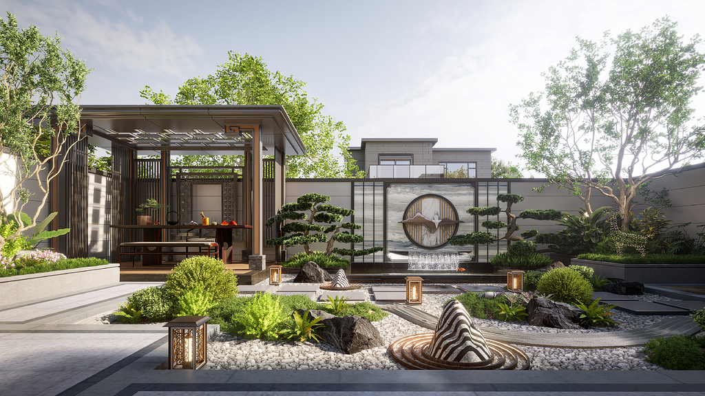 「场景列车」Vol.347｜庭院效果图 @MIC - 场景列车 - D5渲染器官方社区