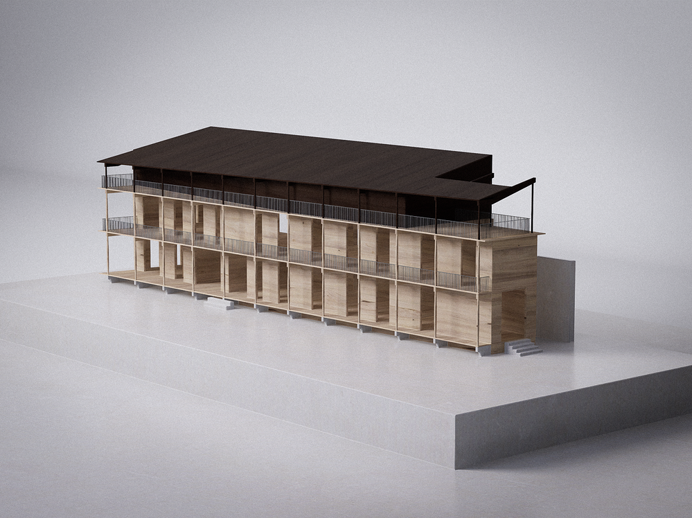 H&dM-029-Apartment Building along a Party Wall - 作品画廊 - D5渲染器官方社区