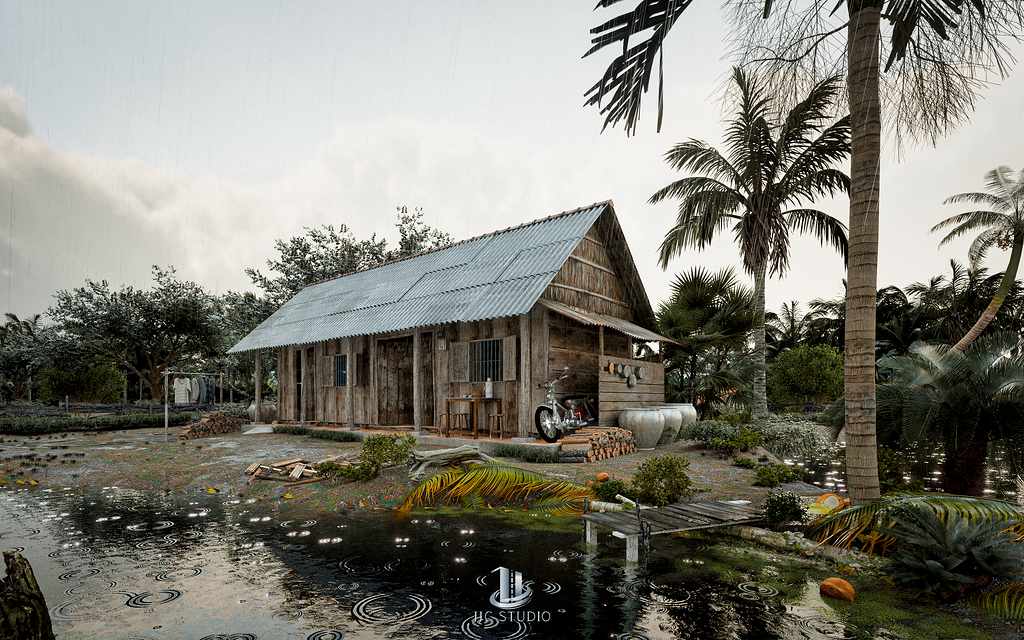 水边木屋 - 作品画廊 - D5渲染器官方社区