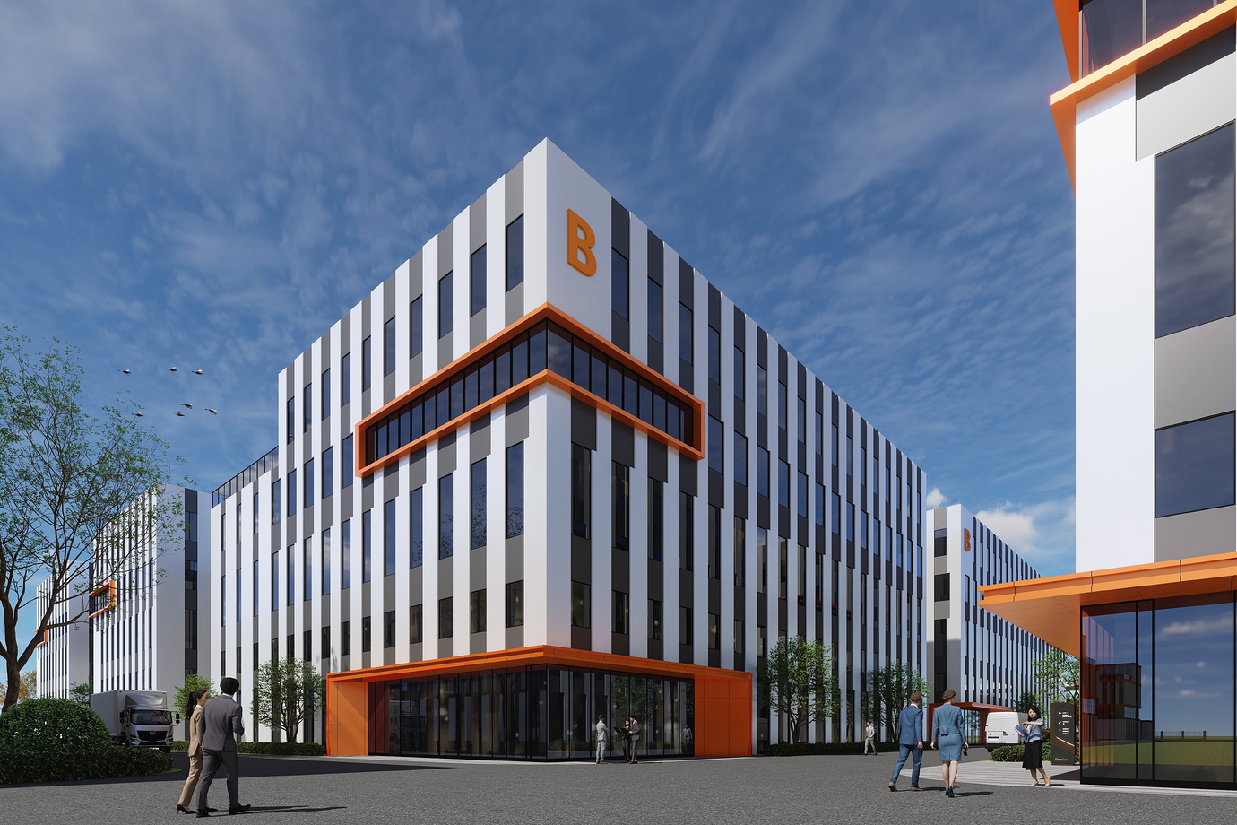 现代研发生产车间 - 作品画廊 - D5渲染器