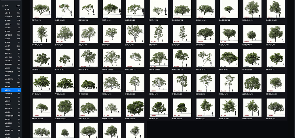 D5森林树库-7078棵(包含世界各地特色植物) - 资源分享 - D5渲染器官方社区