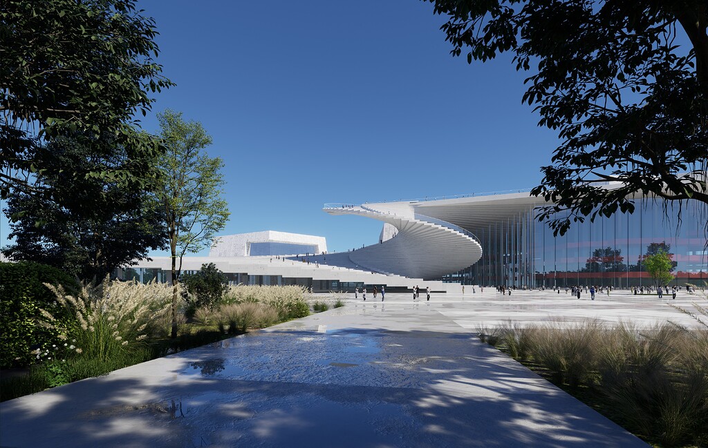 「场景列车」Vol.371丨上海大歌剧院场景练习 @695035488 - 场景列车 - D5渲染器官方社区