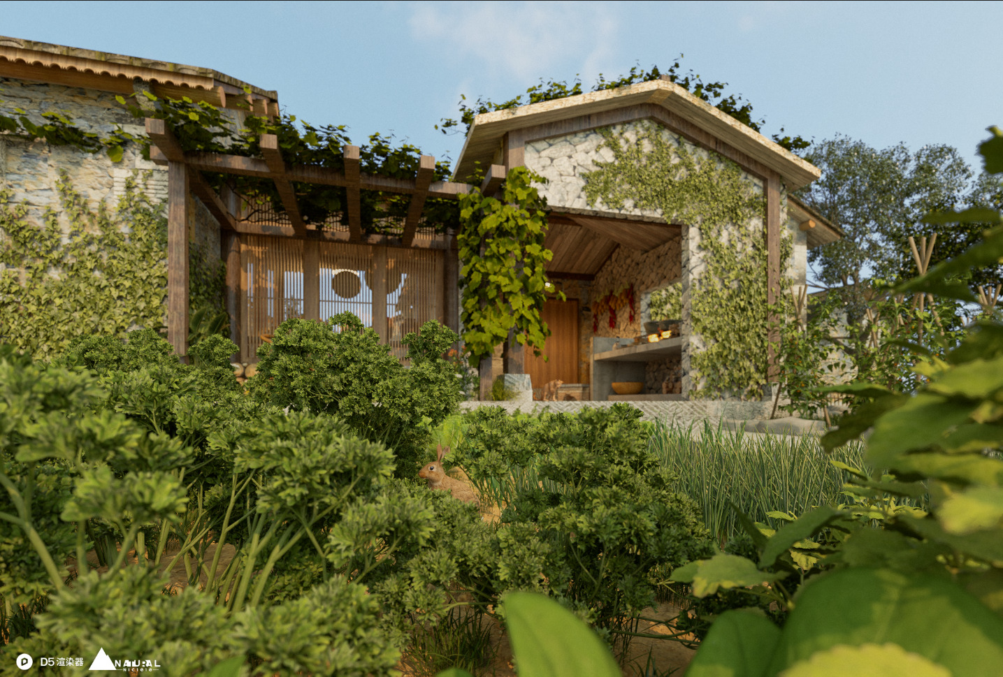 D5社区挑战赛丨第1期丨仲夏的田园与夜晚 - 作品画廊 - D5渲染器官方社区